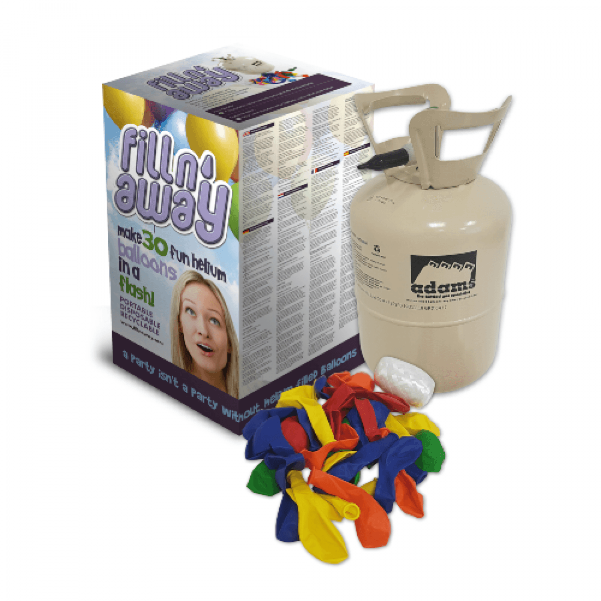 Helium Canister for 30 Balloons Helium Tank for 30 Balloons