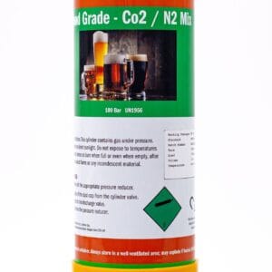 Beer gas disposable cylinder, 2.2L, for dispensing highly carbonated ...